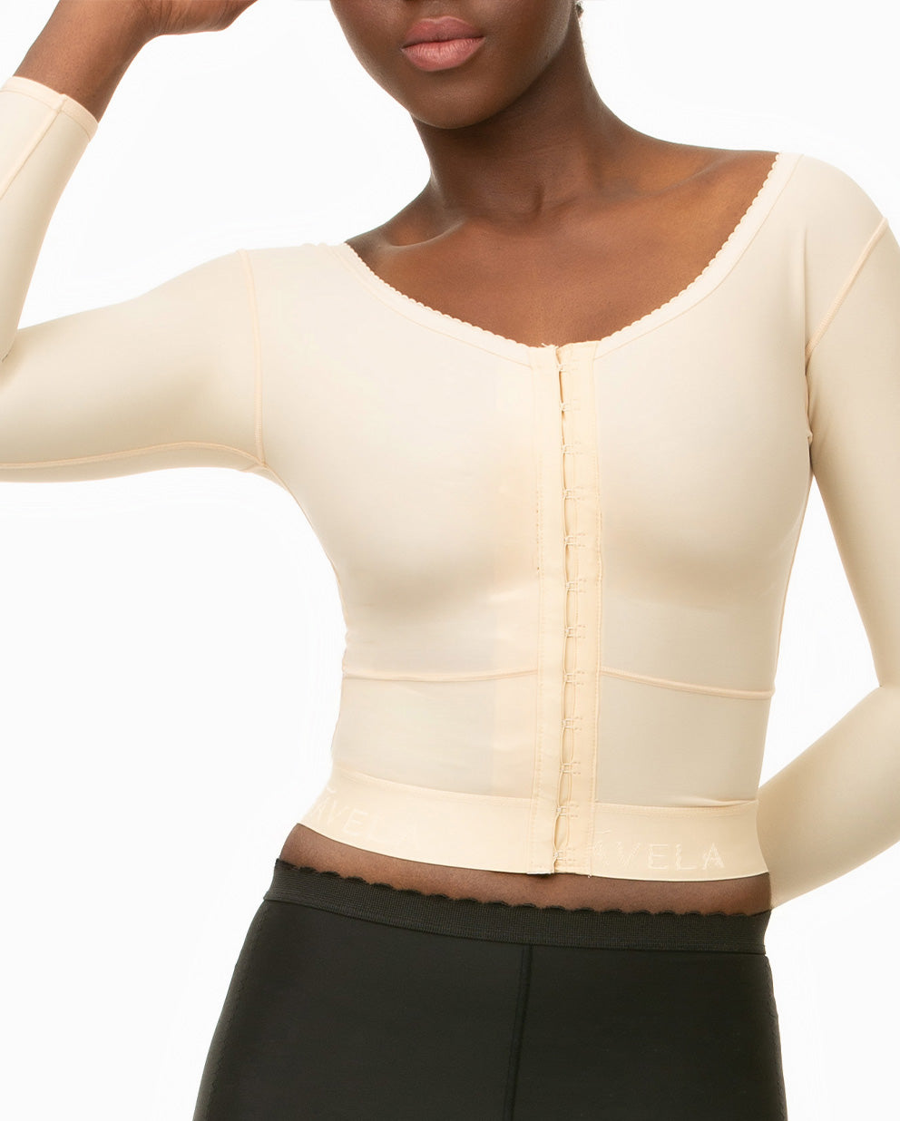 Compression Vest with Long Sleeves (VS03-LS) – Isavela Compression Garments